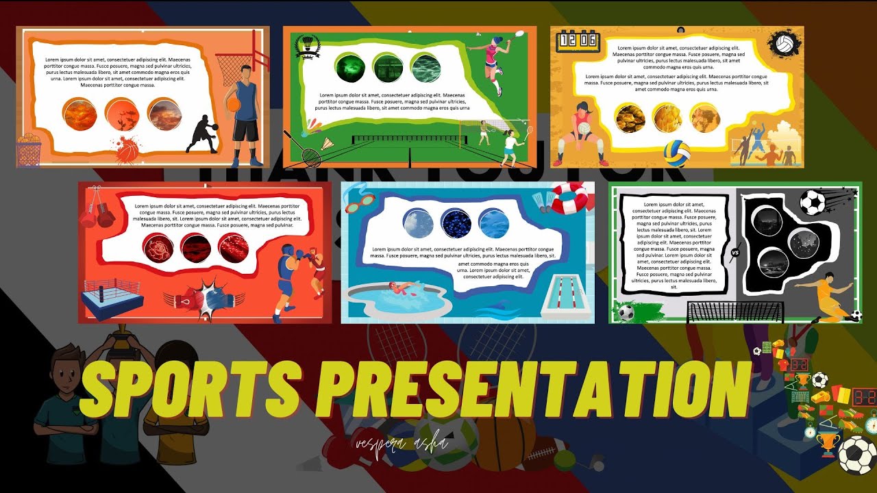 Sports Powerpoint Presentation Template | Animated  PPT | Vespera Asha