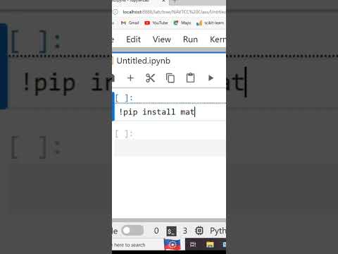 How to install matplotlib #python #pythonprogramming #viral #trending
