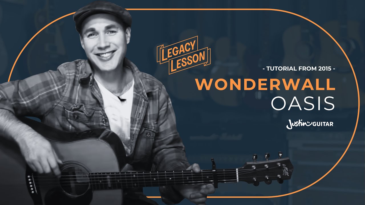 Oasis Wonderwall Guitar Lesson * Correct Strumming! *