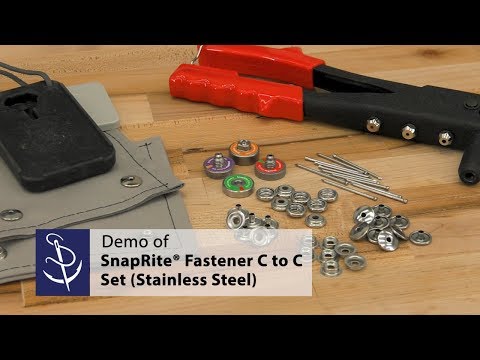 SnapRite® Fastener Cloth-to-Cloth Set (Stainless Steel) - Sailrite