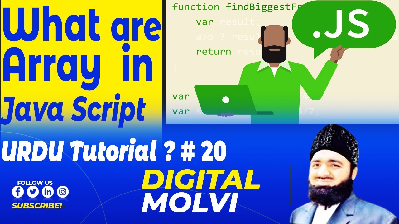 JavaScript Tutorial for Beginners: Learn JavaScript in Urdu /Hindi | What is Array in Java Script 20