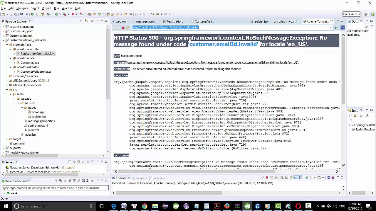 Spring MVC validation custom with InitBinder