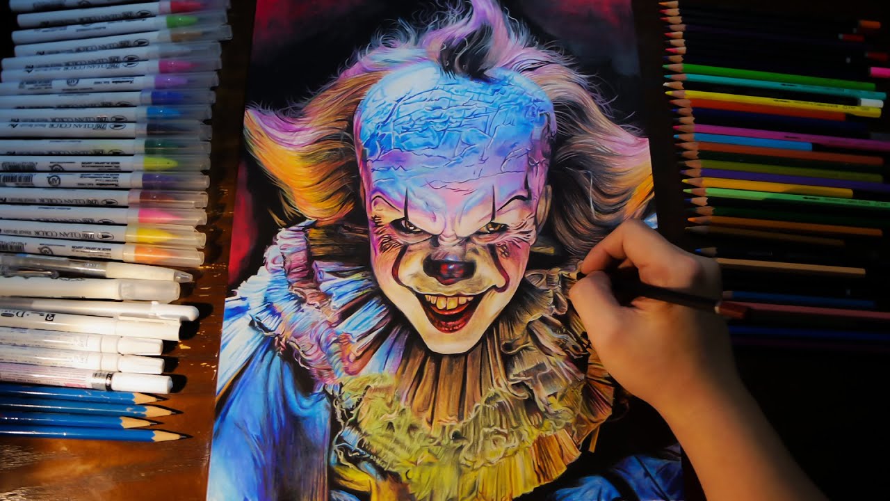 Redraw IT (Pennywise ) Chapter two Timelapse | JayCarts