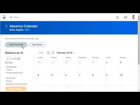 Request Time Off and Leave of Absence- under employee self service