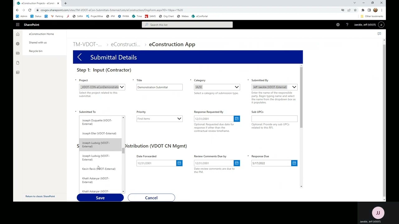 Document Submission and Records Management Training
