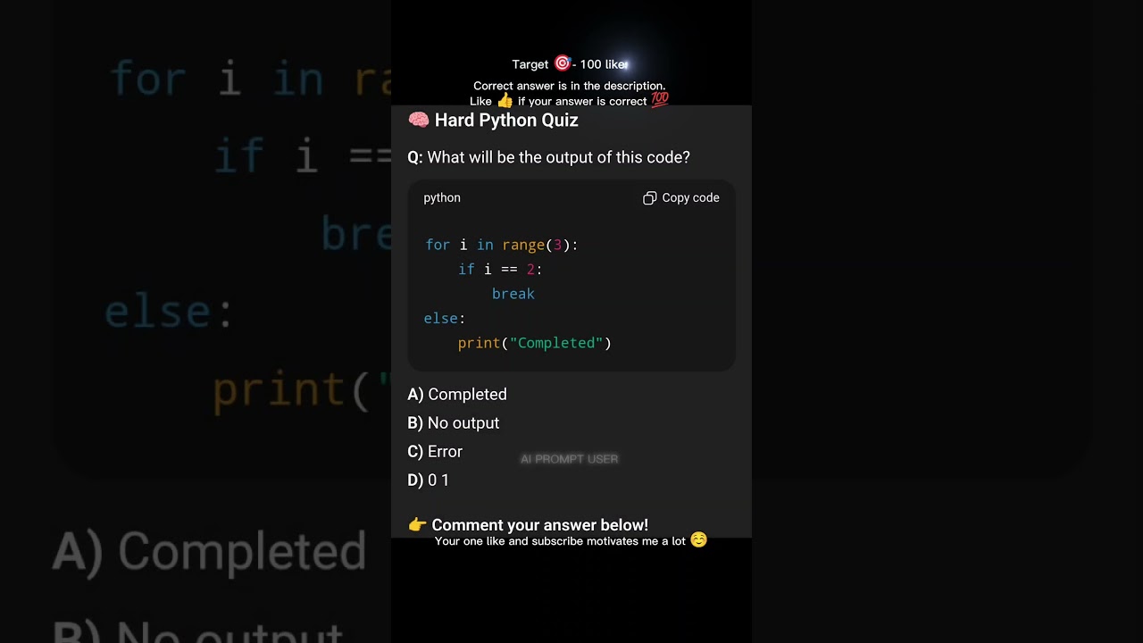 Collecting Programmers day-27 (60/100) #python #coding #java #aipromptuser