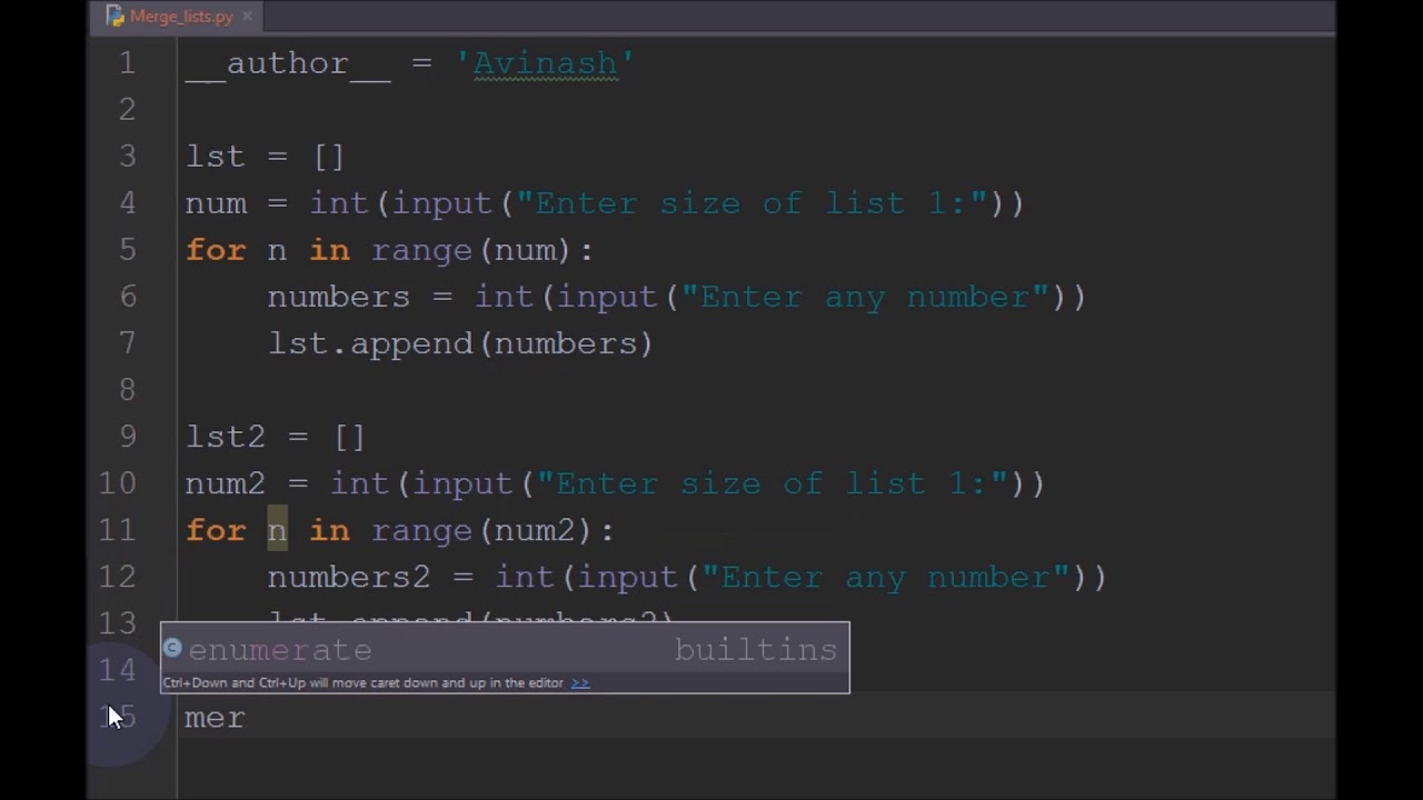 Python program to merge or concatenate multiple Lists || programminginpython.com
