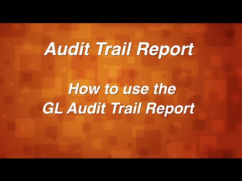 Audit Trail Report