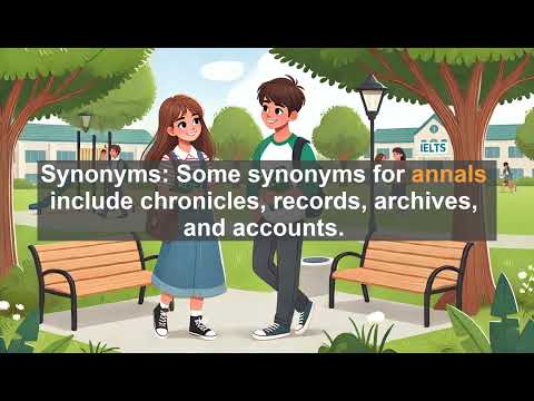 IELTS 8.0 Vocabulary Lesson: Annals - Meaning, Common errors, Synonyms and Antonyms