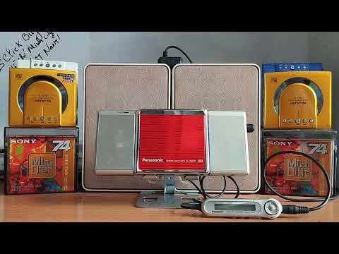 Panasonic Walkman Portable Mini Disc Player SJ MJ 50 Red | Reverb