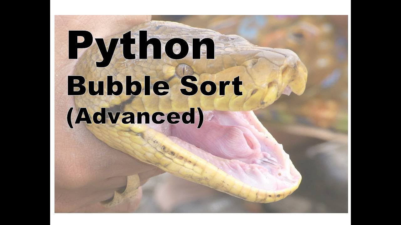 601- Python Bubble Sort, Efficient