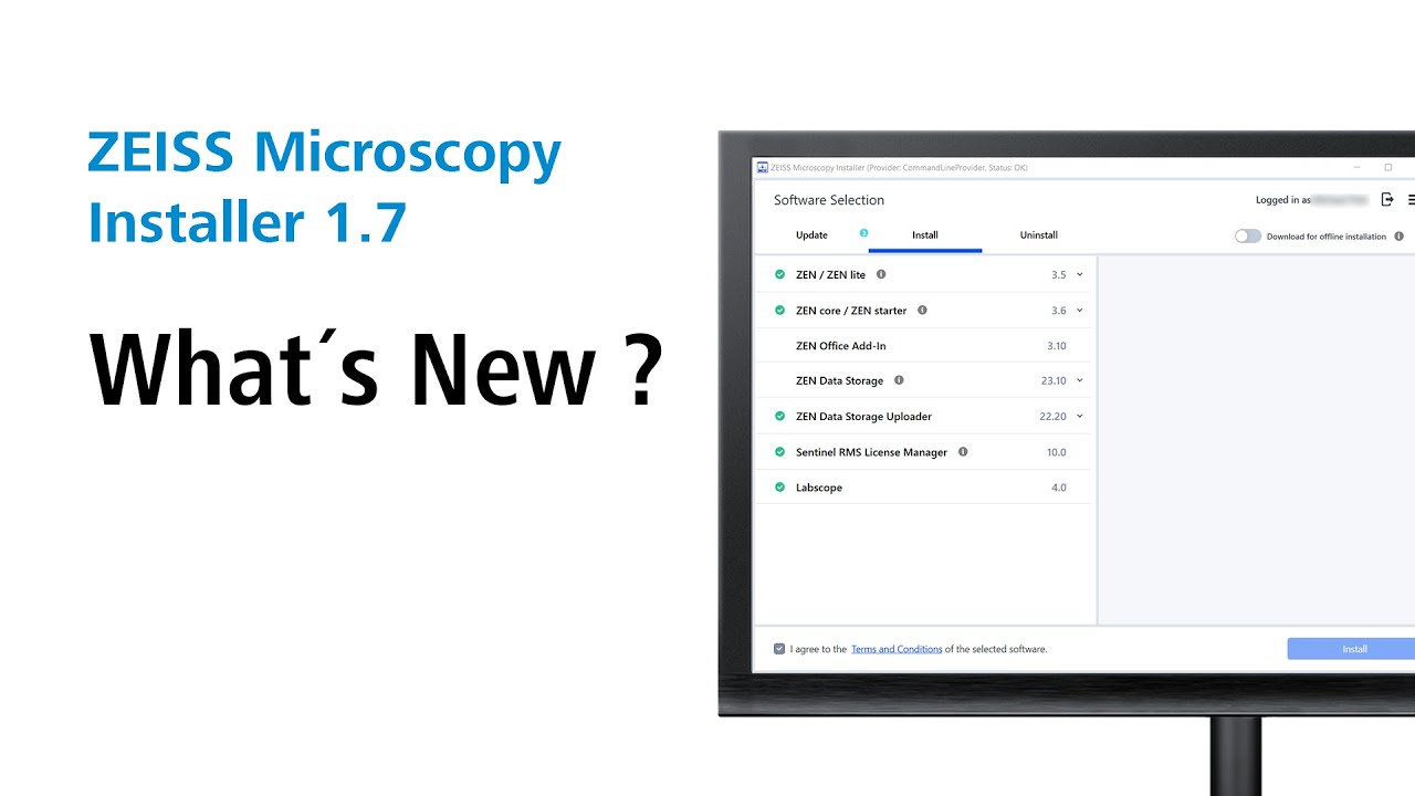 ZEISS Microscopy Installer 1.7 - What's New?