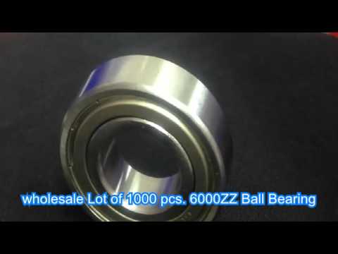 wholesale Lot of 1000 pcs. 6000ZZ Ball Bearing