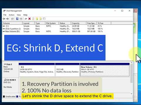 Free Shrink D Drive to Extend the C Drive without Data Loss