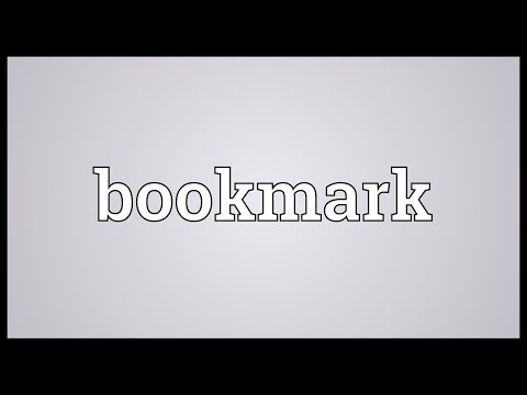 Bookmark Meaning