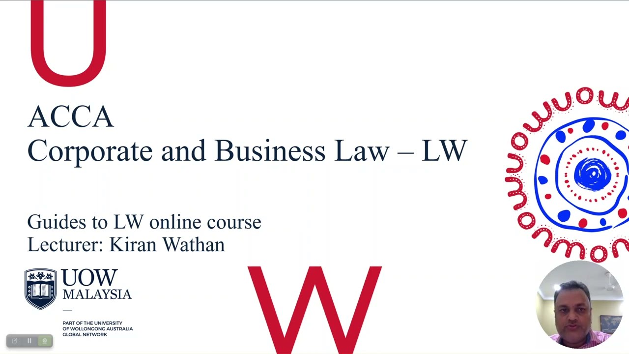 ACCA LW (MYS) Corporate and Business Law (Revision Course Sep'25 ...