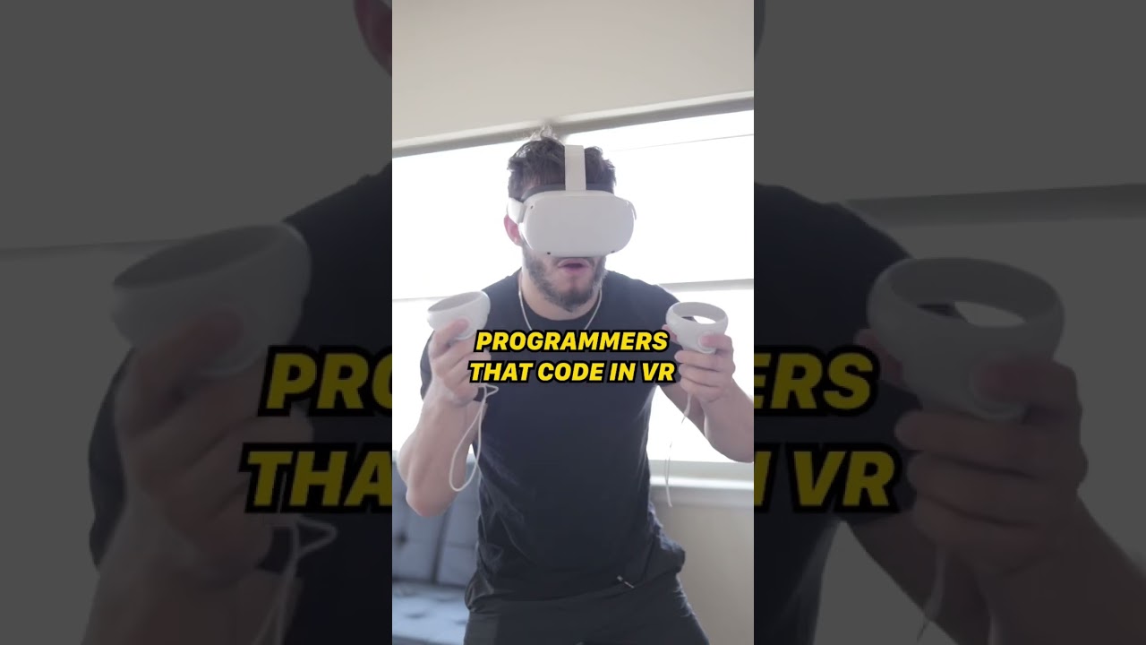 Coding in VR 😳 #coding #programming #shorts