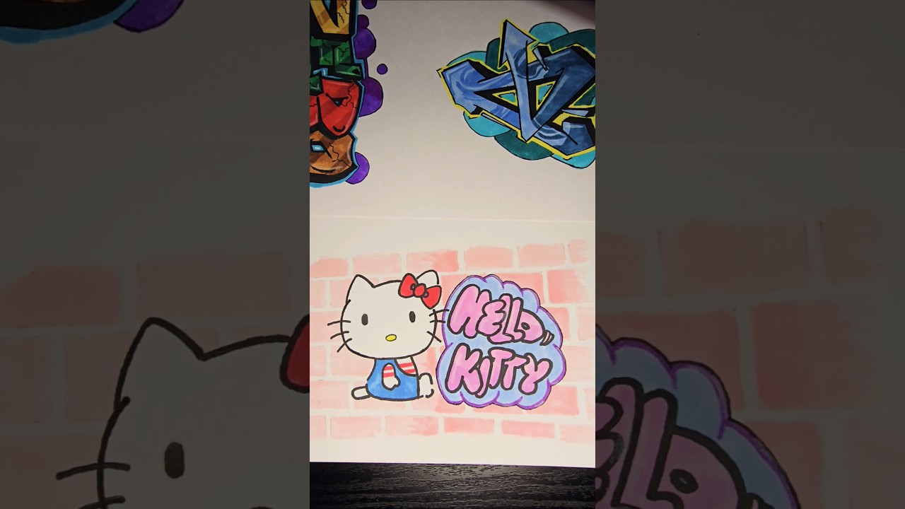 Hello Kitty How to draw Graffiti Art