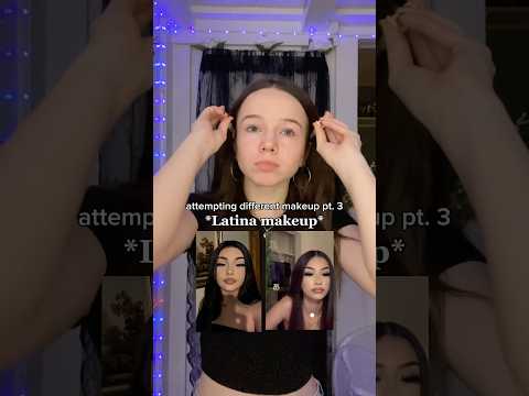another requested one to try, Latina makeup 𝜗𝜚 | #shorts #makeup