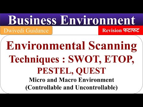 Environmental Scanning Techniques ; SWOT; ETOP;PESTEL; QUEST; business ...