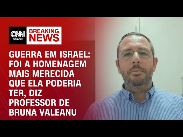 Foi a homenagem mais merecida que ela poderia ter em seu último momento, diz professor de Bruna ...