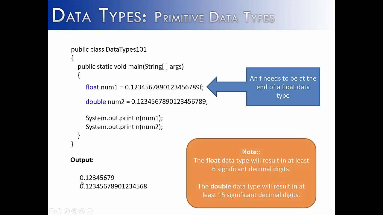 Data Types Part 3: double (Java)