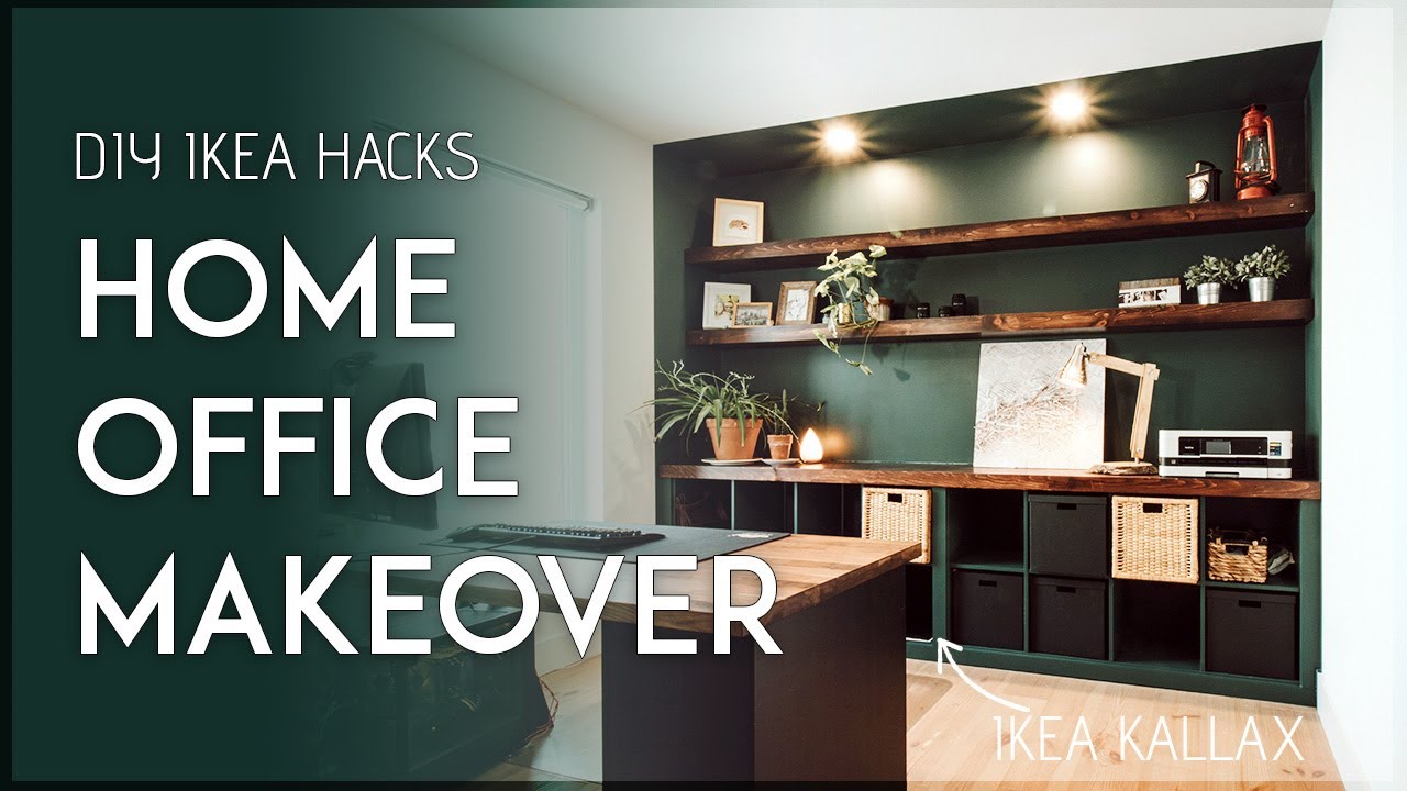WORK FROM HOME OFFICE MAKEOVER - Ikea Hacks to Create Beautiful Workspace + FULL COST BREAKDOWN $$
