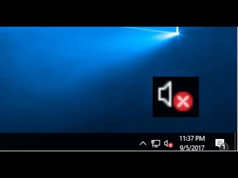 How to Fix Red X Mark on Speaker Icon in Windows 10/8.1/7