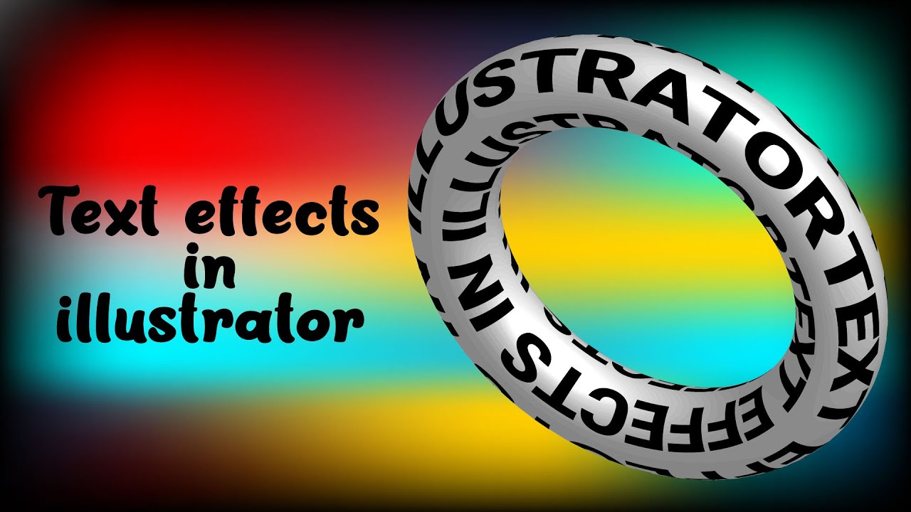 Ring text effects Tricks in illustrator || Adobe Shorts