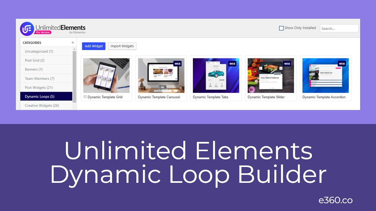 Unlimited Elements Dynamic Loop Builder
