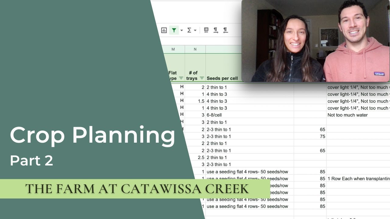 Crop Planning Part 2: Spreadsheet hacks and tips