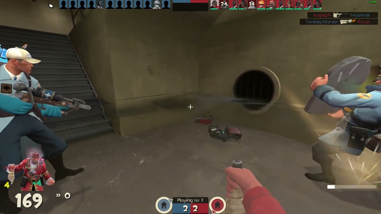 TF2: Engineer's NEW invention!! The exploding teleporter!! WARNING! Team Damage