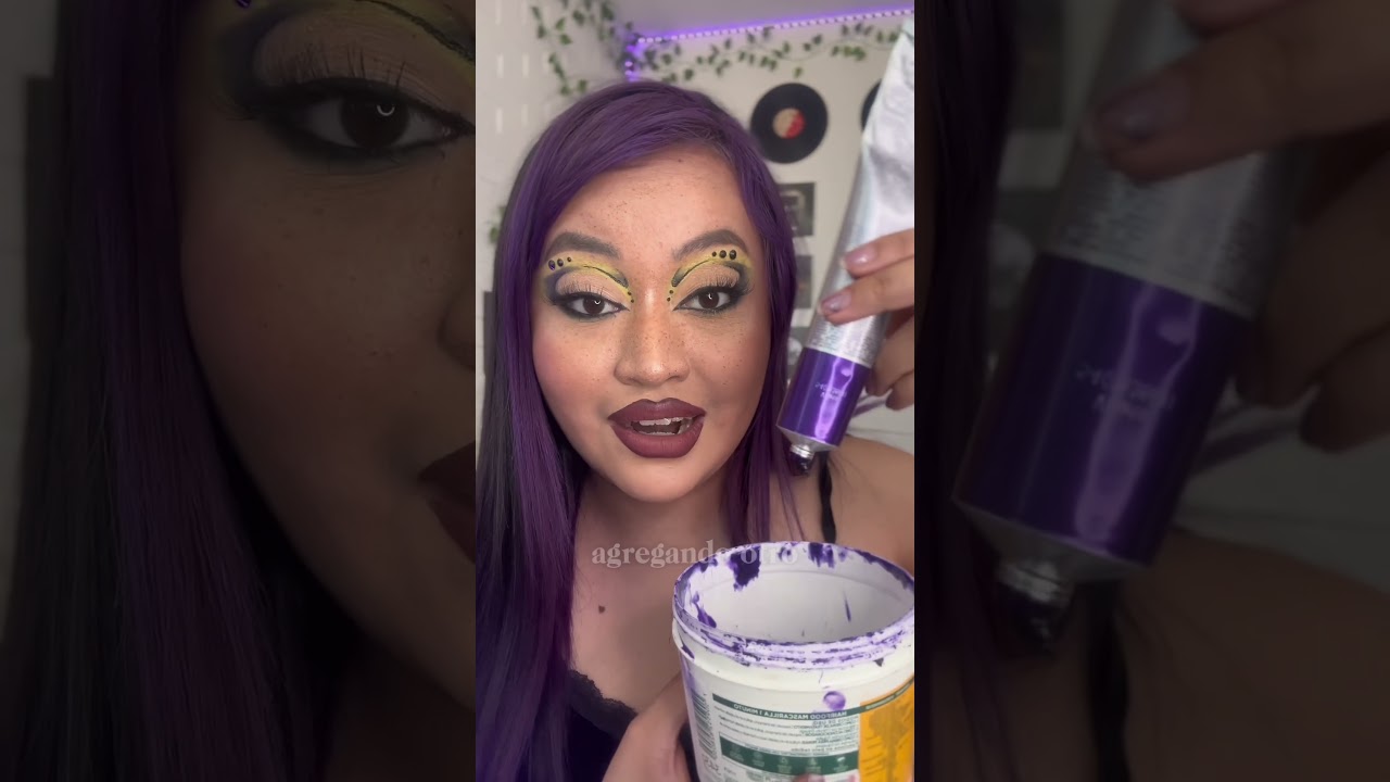 Tinte Violeta de Kuul en mi cabello 💜