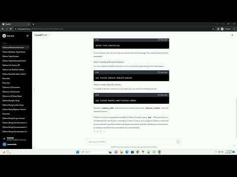 python all modules install