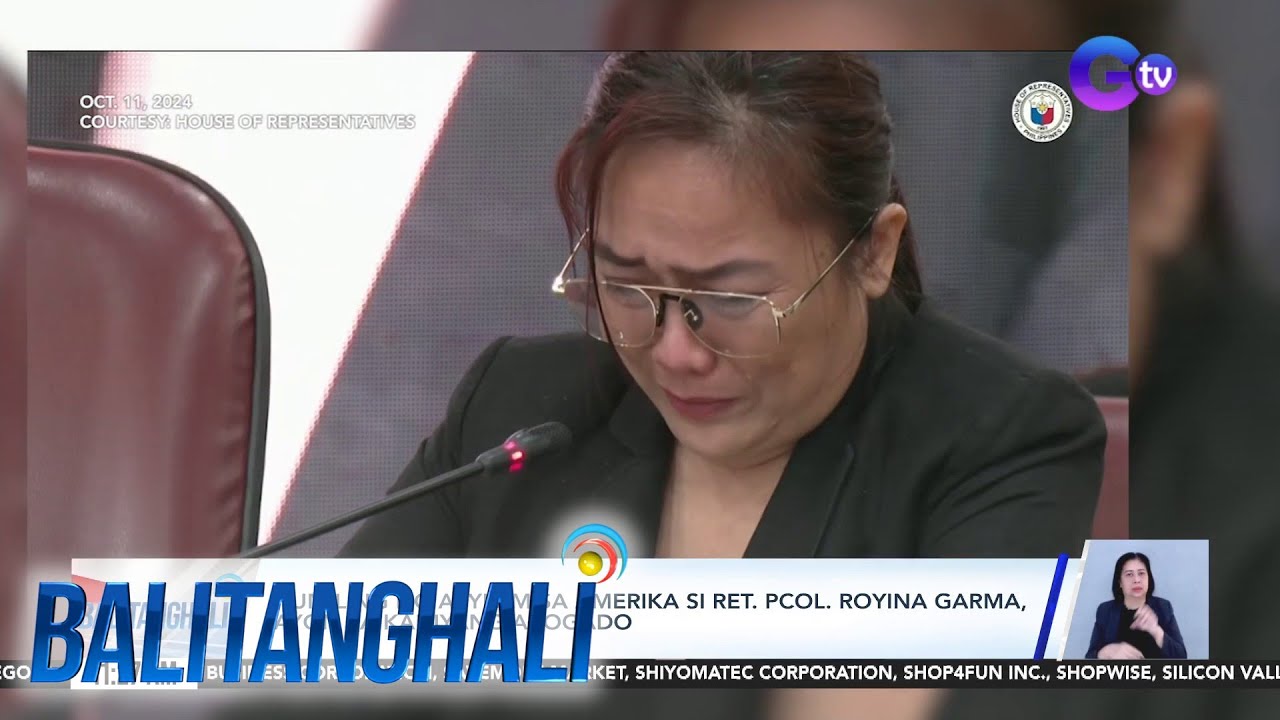 Humiling ng asylum sa Amerika  si Ret. PCOL. Royina Garma,  ayon sa kaniyang abogado  | Balitanghali