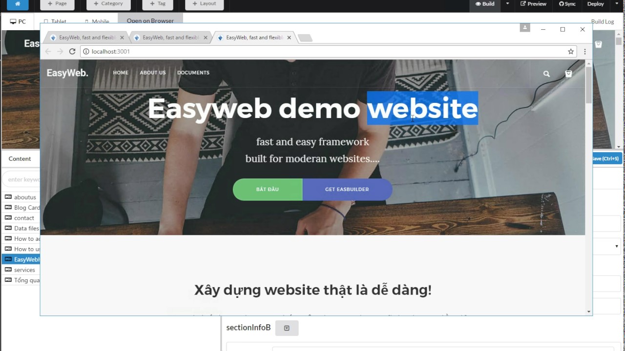 EasyWeb Getting Started!