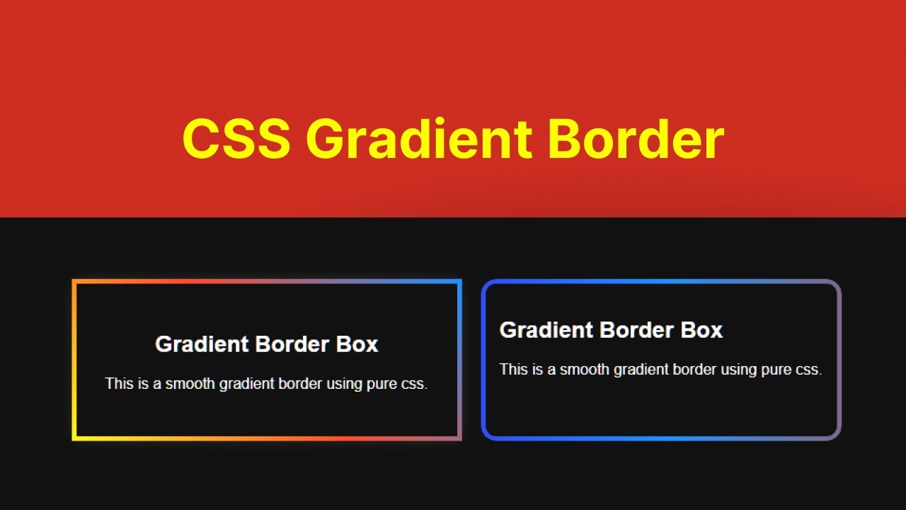 Create Stunning CSS Gradient Borders — No Images, No JavaScript Needed! #css #htmlcss #html5 #css3