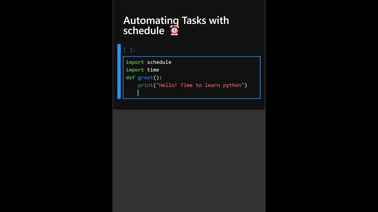 Automating Tasks with schedule ⏰