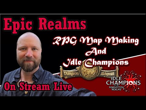 RPG Map Making with Dungeon Alchemist - and Playing Idle Champions ( Free Chest Code)
