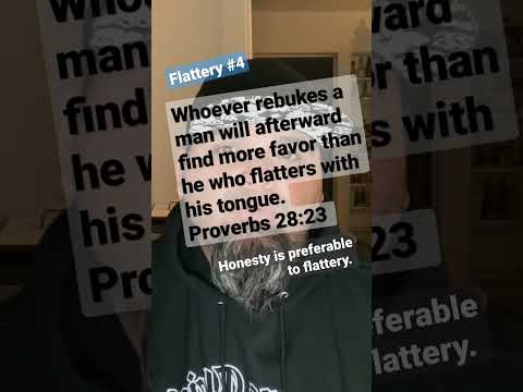 Proverbs 28:23 - Flattery No. 4 - Honesty is Preferable to Flattery - Random Bible Proverb - Shorts