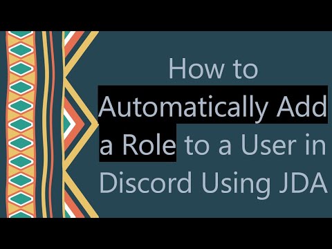 How to Automatically Add a Role to a User in Discord Using JDA