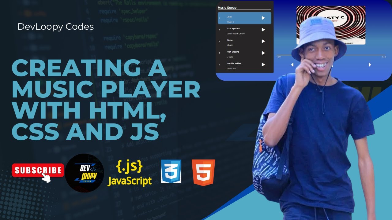 Build a Music Player App with HTML, CSS, and JavaScript (with Source Code)
