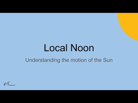 Local Noon, Understanding the motion of the Sun