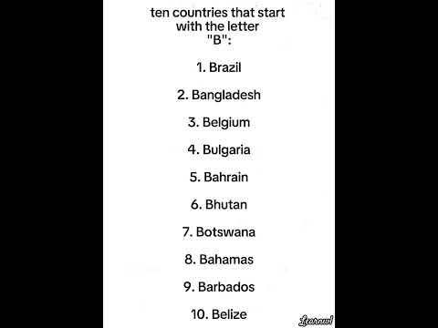 Countries that start with letter B #study #english #motivation #englispeaking #vocabularylearning