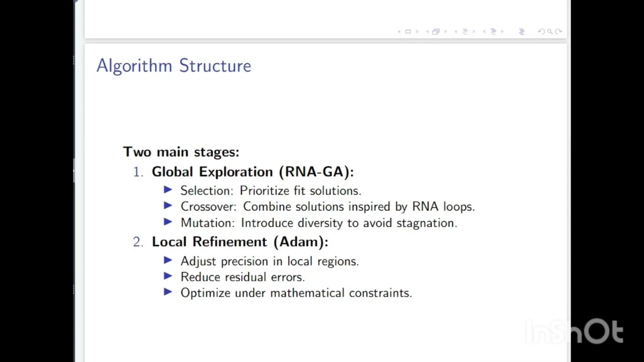 An RNA evolutionary algorithm based on gradient descent for function optimization