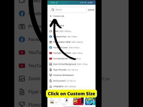 how to set size of templete in canva | customize size in canva