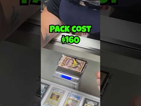 This card shop weighed a vintage Pokemon pack