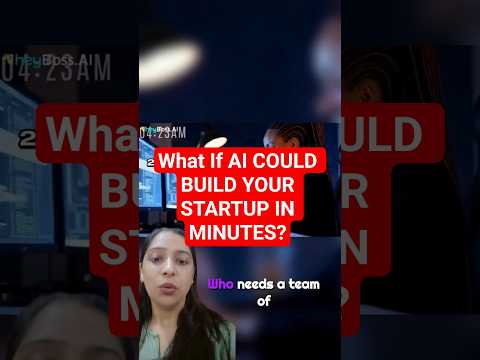 What If AI Could Build Your Startup in Minutes ?