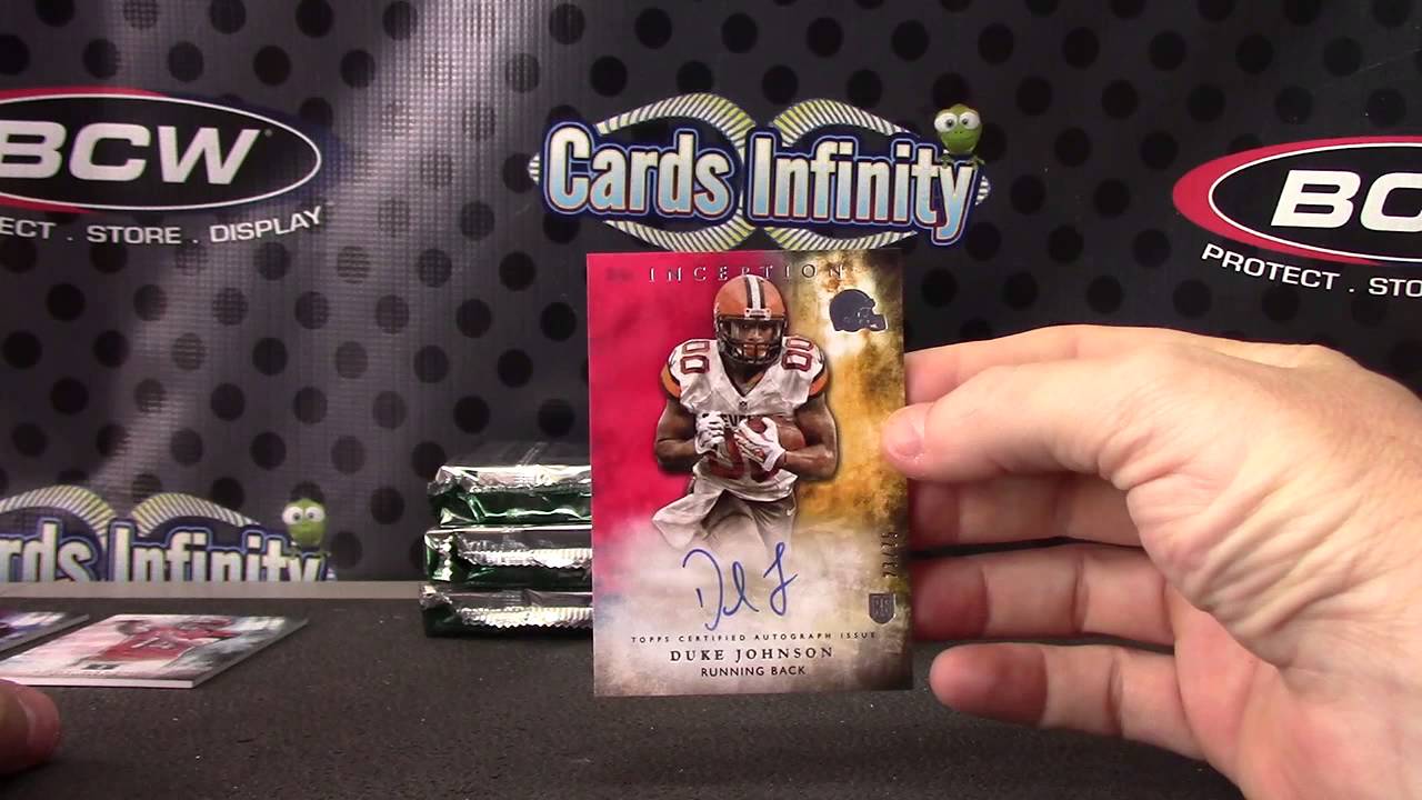 2015 Topps Inception Football 8 Box Case Break GB 1 ONE