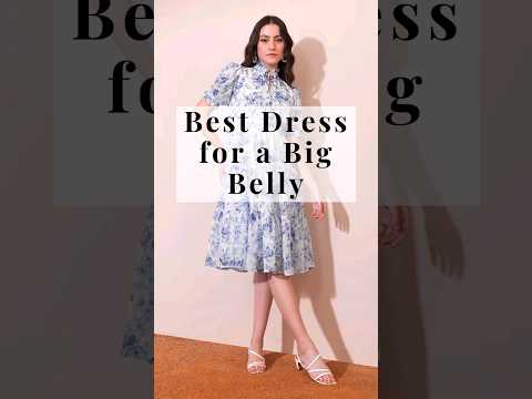 Best dress to hide belly fat 🤩 | tummy hiding secrets🥳 | Look tall and slim #fashion #viral #shorts